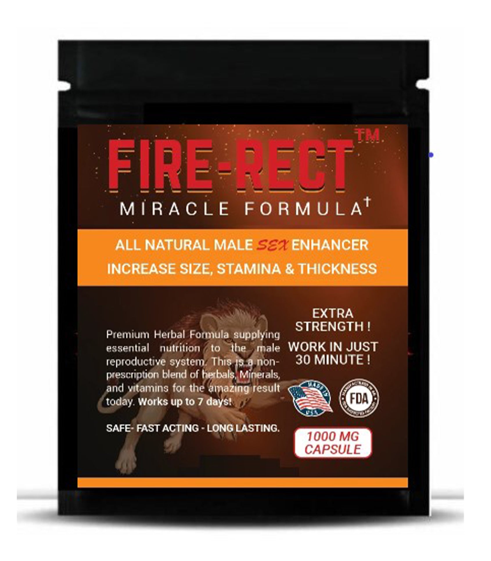 Men's Diet Pills | Fire Rect Pills | Cupid Pouches