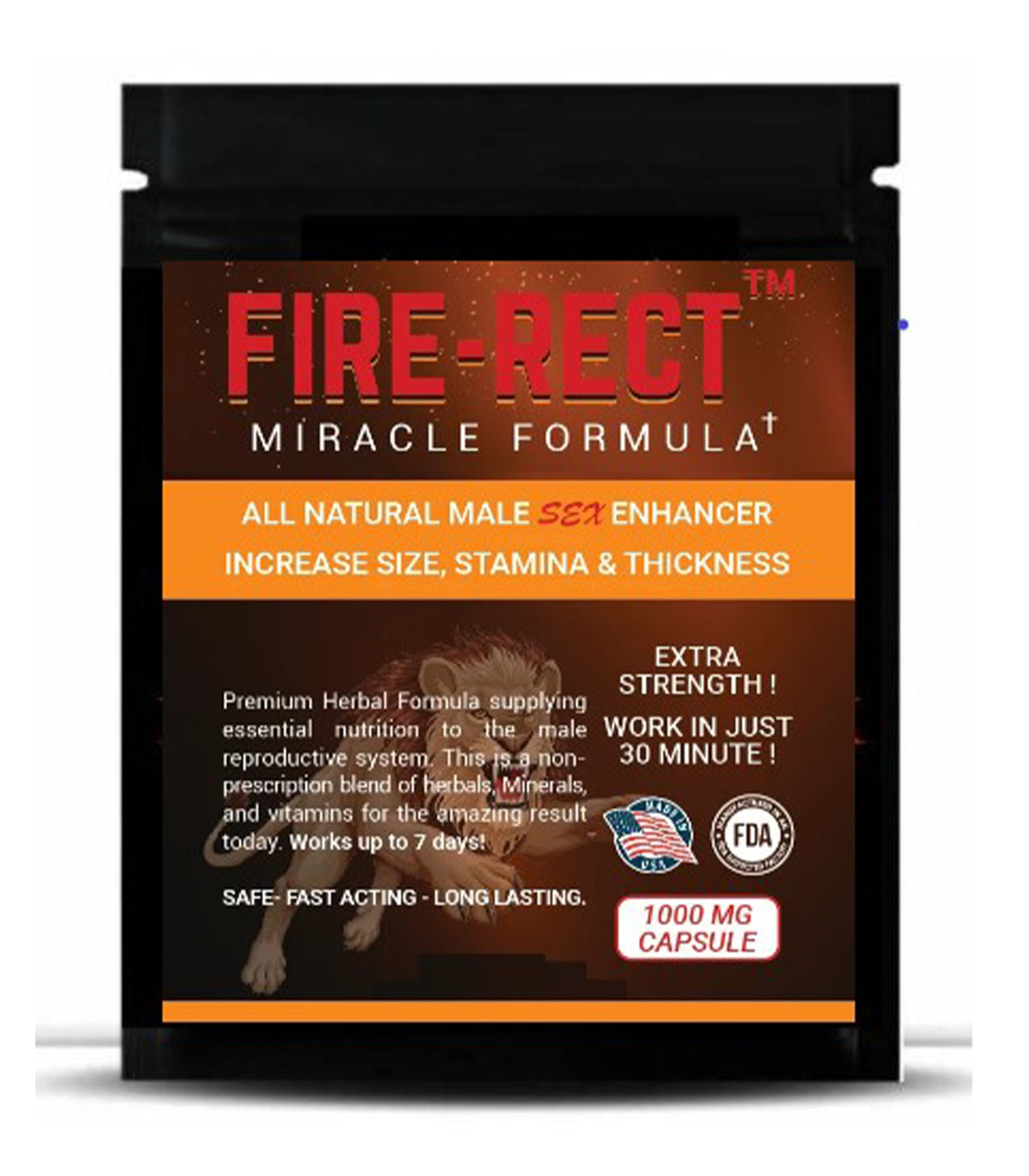 Men's Diet Pills | Fire Rect Pills | Cupid Pouches
